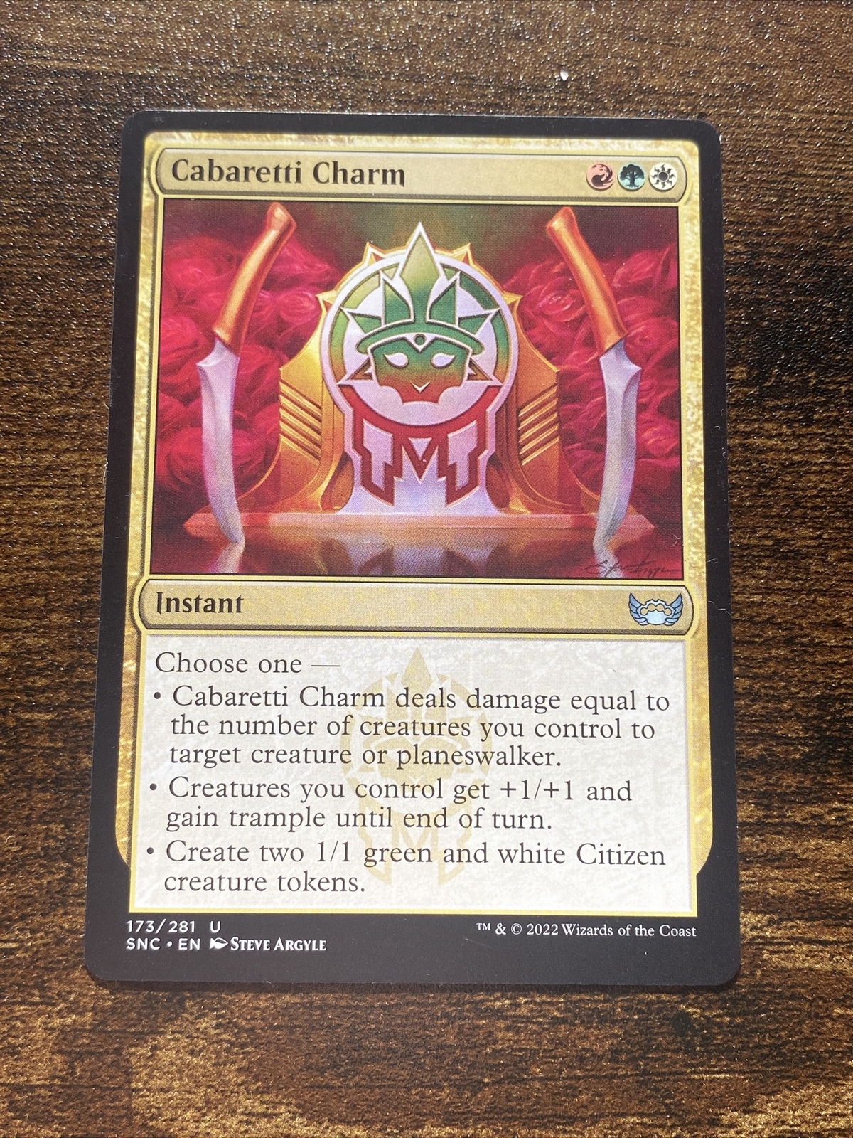 Cabaretti Charm (173) Streets of New Capenna MTG Magic The Gathering ...