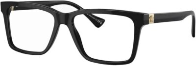 Versace VE 3328 GB1 Black Plastic Rectangle Eyeglasses 54mm | eBay