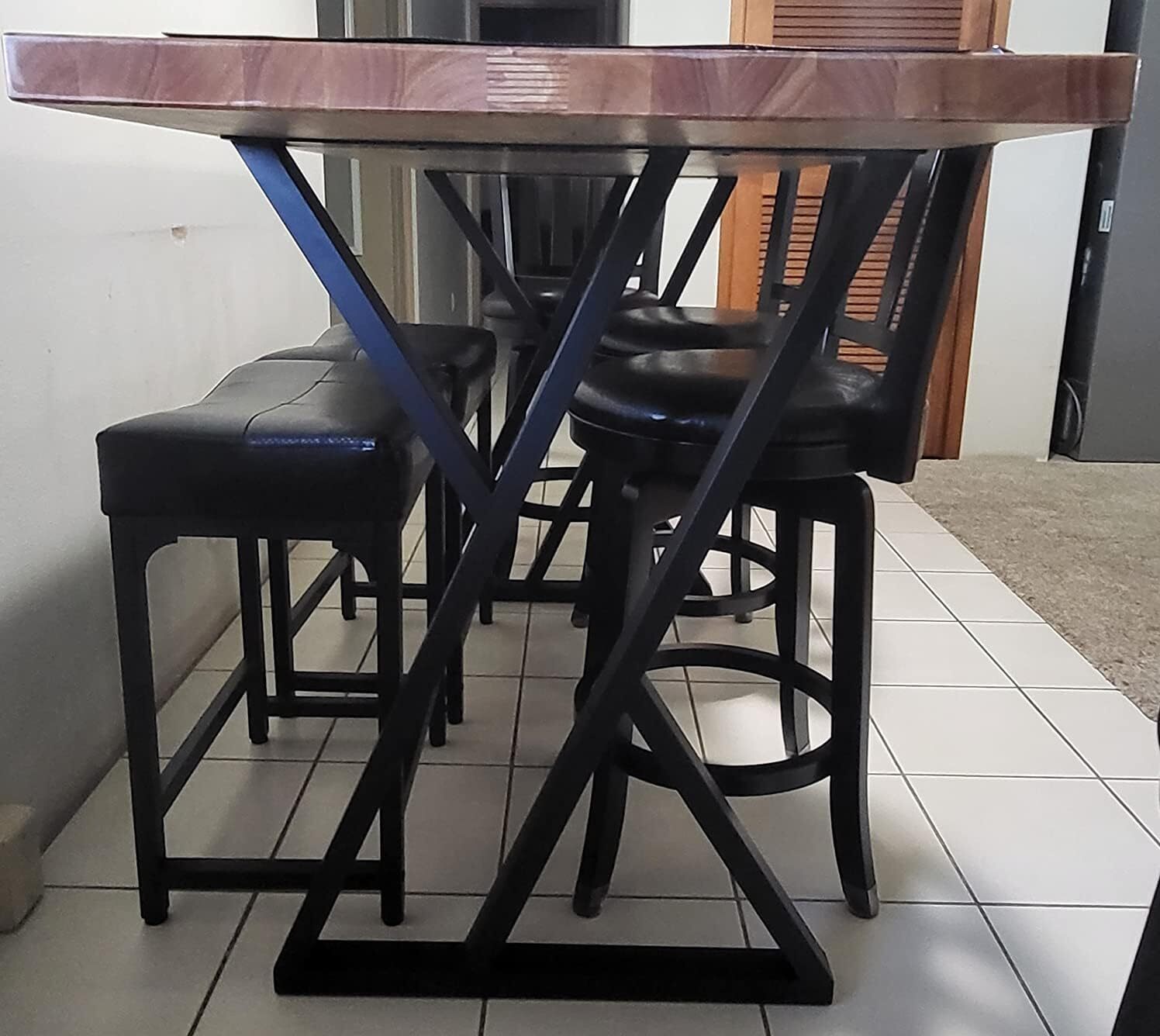 Table Legs 36 Inch Counter Height Table Legs Bar Metal High Tall Base ...