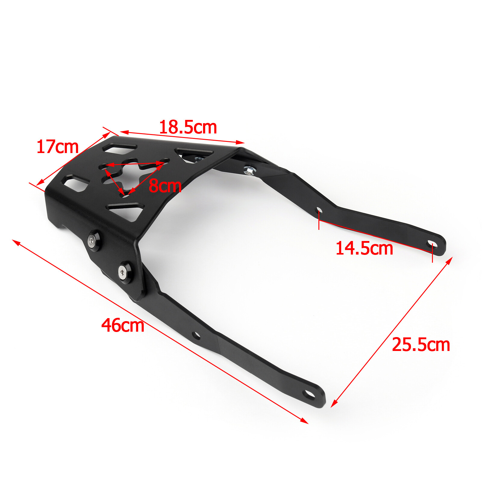 Black Luggage Rack Rear Carrier Plate kit Fit For Yamaha MT-10 2016 ...