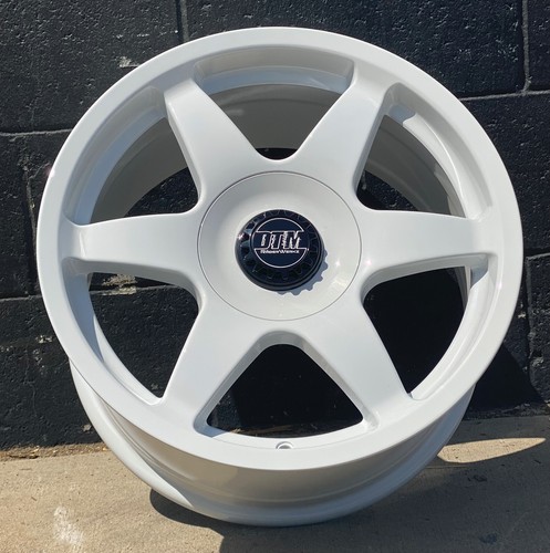 DTM RW03 White Wheels Rims 17x8.5 5x120 +15 BMW E30 M3 Rally racing ...