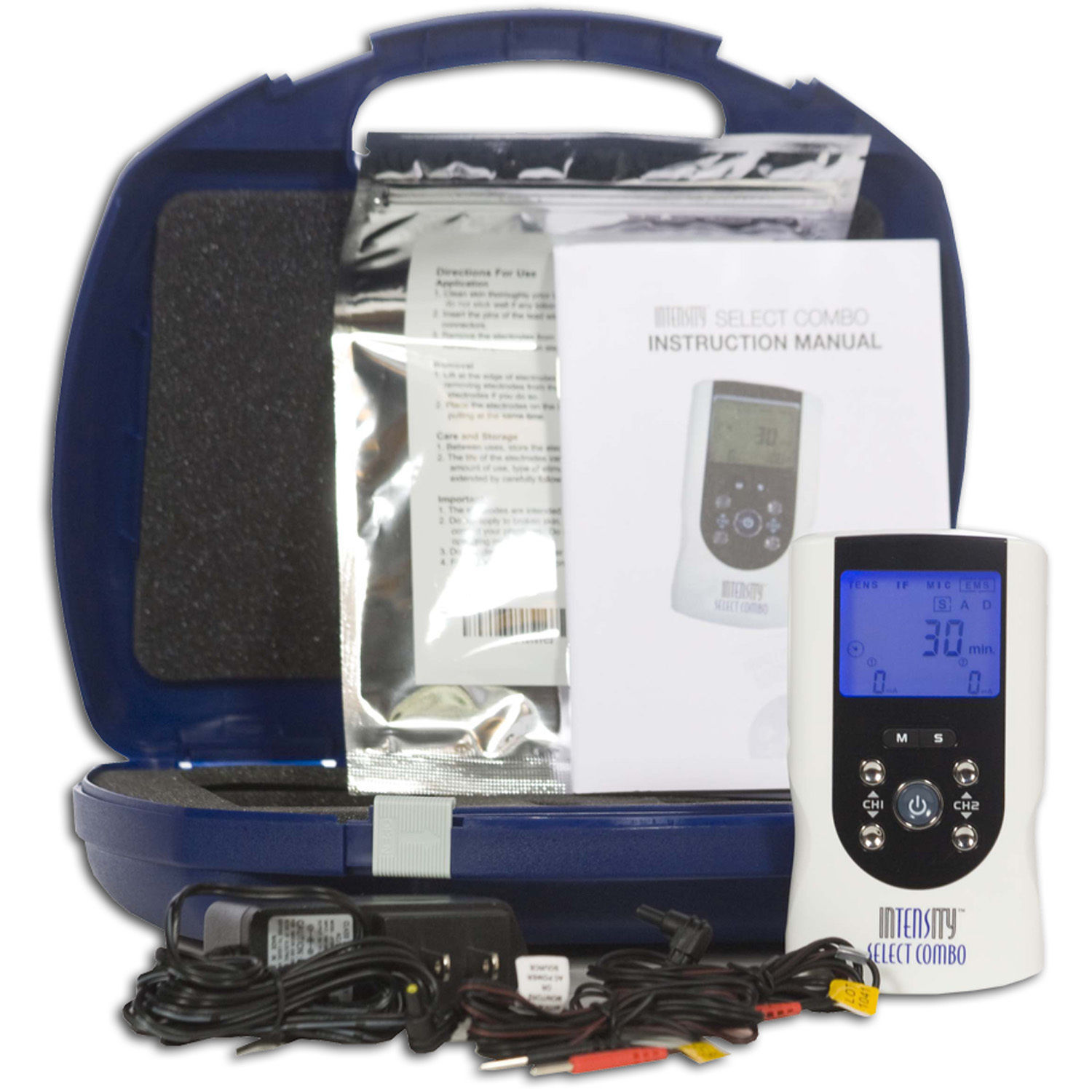 InTENSity Select Combo TENS, Muscle Stimulator, and IF Unit - Dual Channel