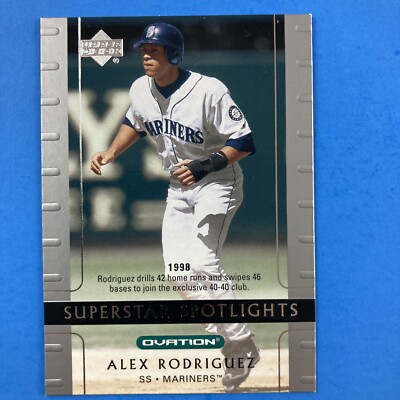 Alex Rodriguez 2002 Upper Deck Ovation Silver Parallel #112 MLB Seattle ...