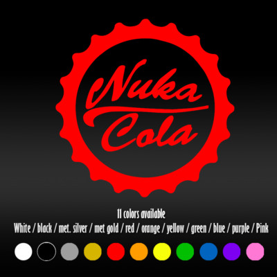 6" Nuka Cola Video Game Xbox PS4 Truck Car Window Diecut Vinyl Decal ...