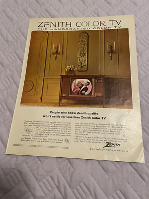 ZENITH COLOR TV AD FROM "LOOK", 1964 | eBay