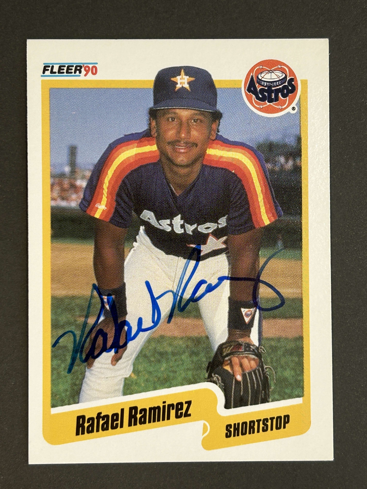 Rafael Ramirez Autograph Signed 1990 Fleer Houston Astros | eBay