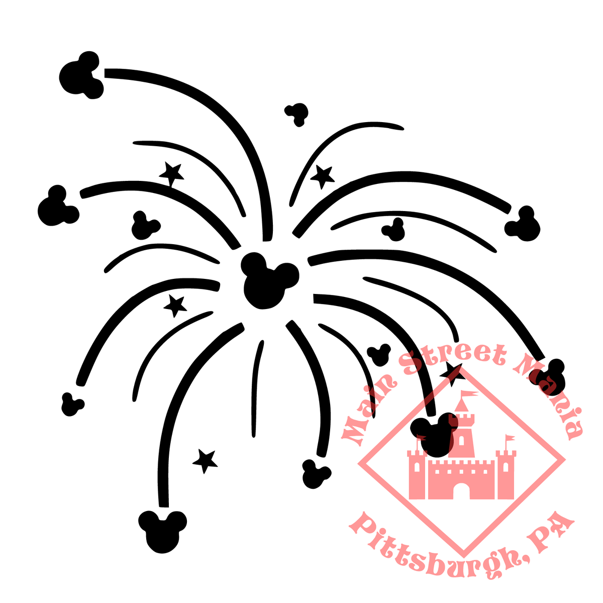 Disney Fireworks Clip Art Mickey Visit Secrets