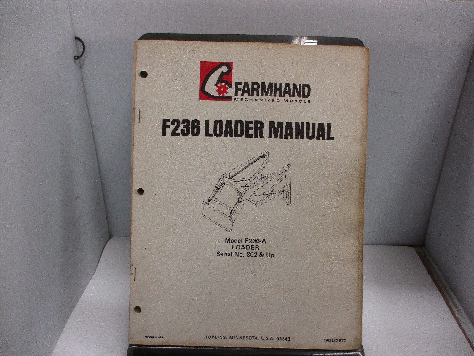 FARMHAND MODEL F236-A LOADER OPERATOR'S MANUAL | eBay