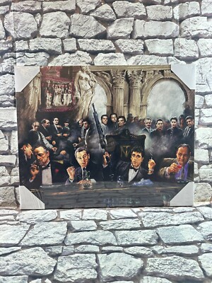 Gangsters Table Canvas Picture Tv Film Stars Scarface God Farther ...