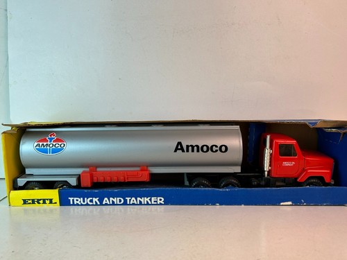 Ertl Pressed Steel Semi Tanker Truck, Amoco Gasoline with Original Box ...