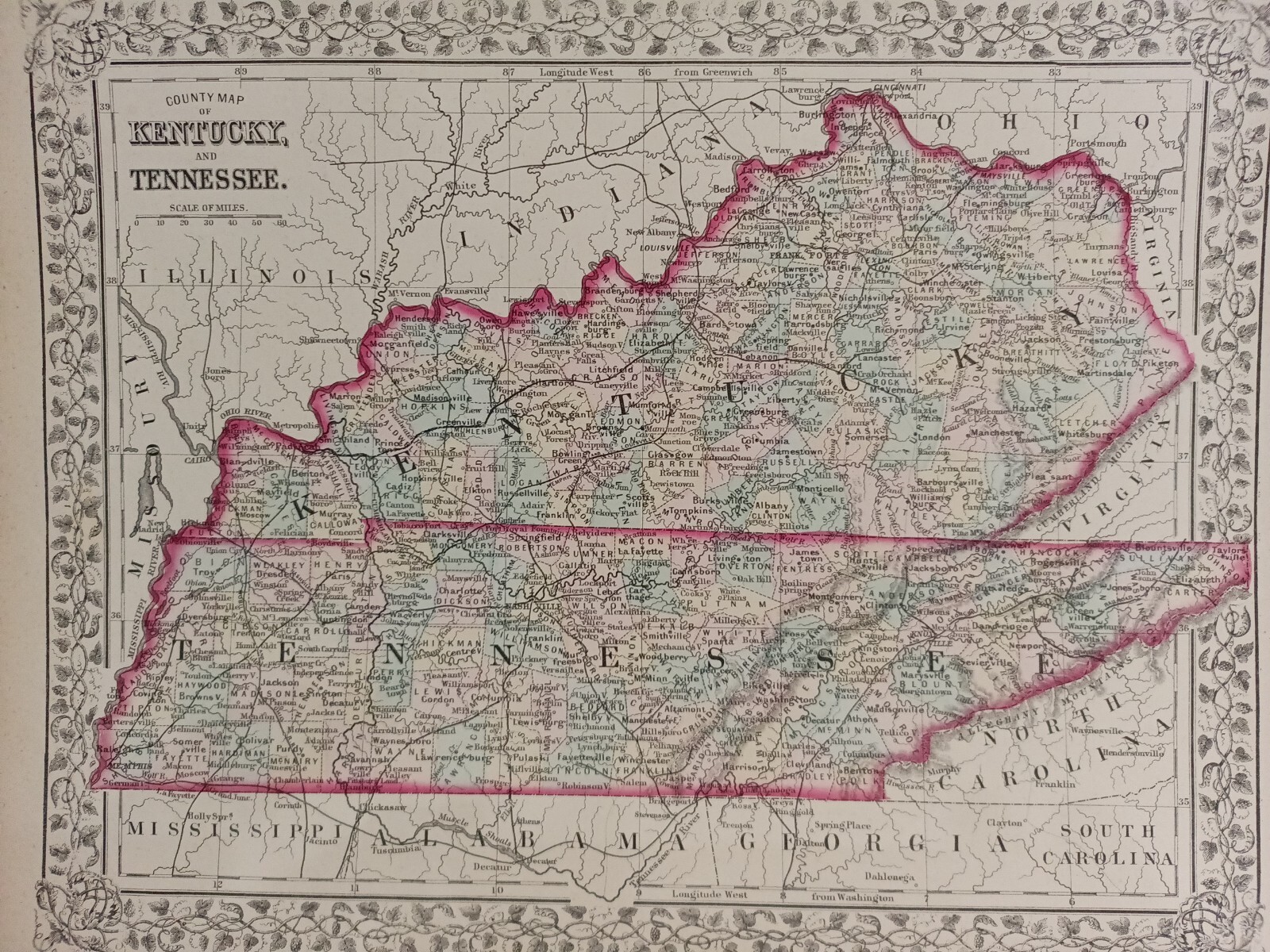 Kentucky County Map Atlas