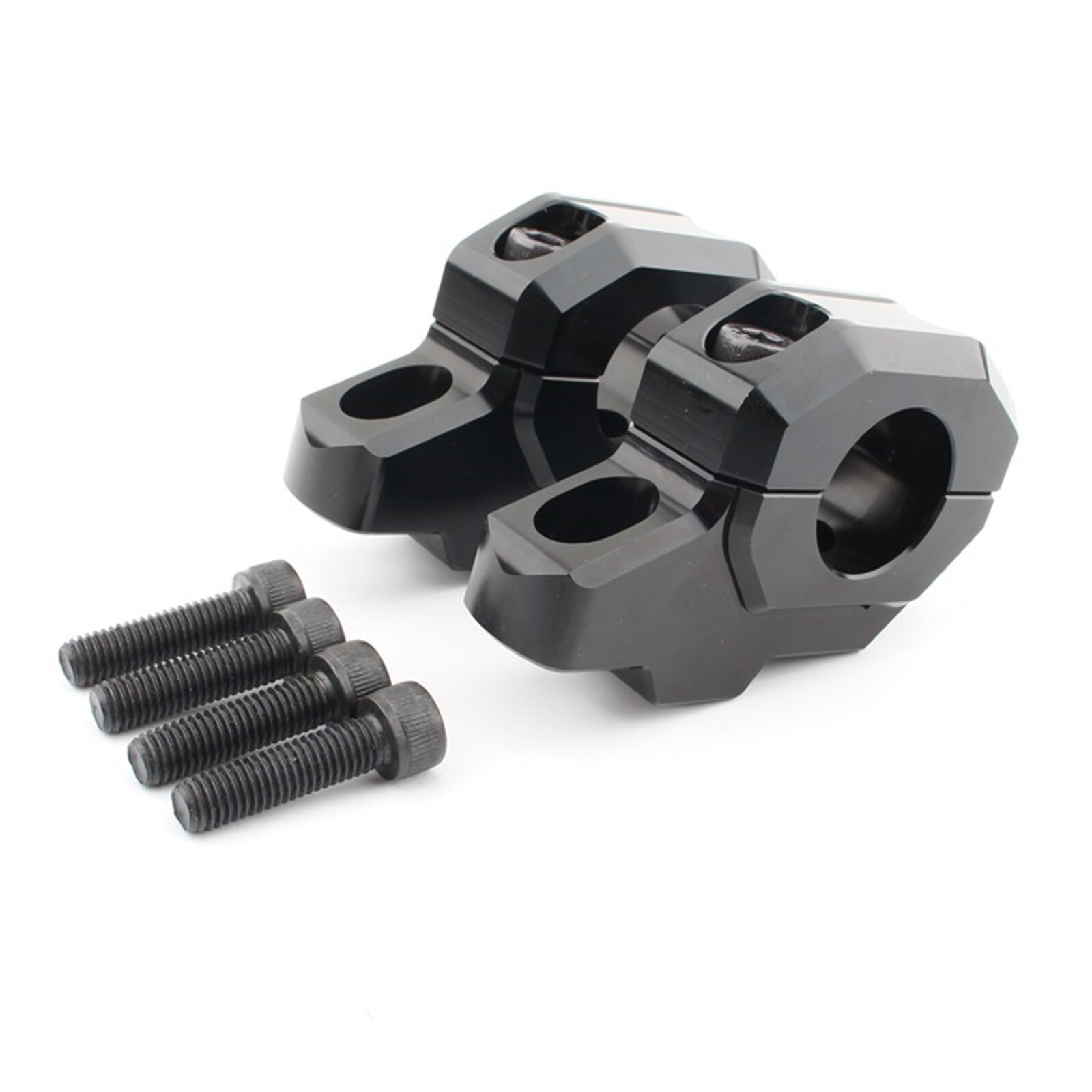 Blk Handlebar Risers Handle Bar Lift Clamp Adapters For Kawasaki Z900C ...