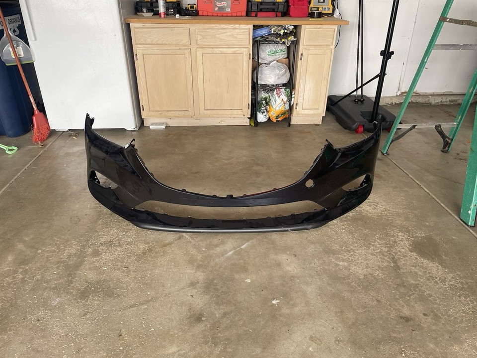 New (BLUE) Front Bumper Cover w/ LED Light Holes For 2014- 2016 Mazda6 ...