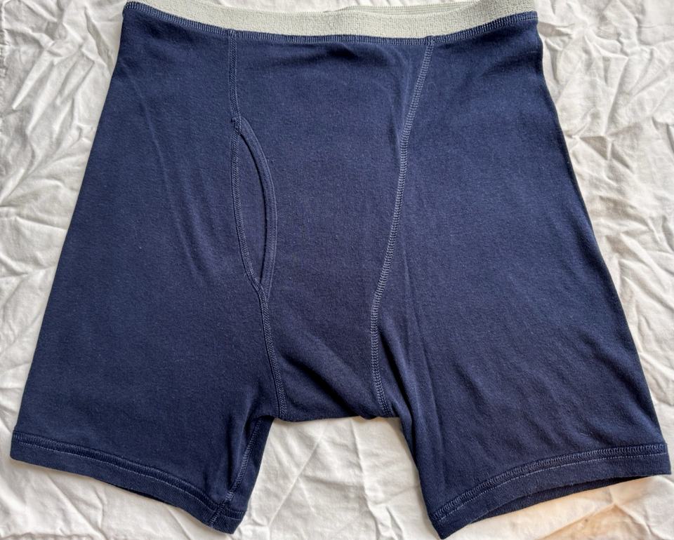 Vintage 1999 Fruit of The Loom FTL Men's Boxer Briefs Size Medium Navy ...