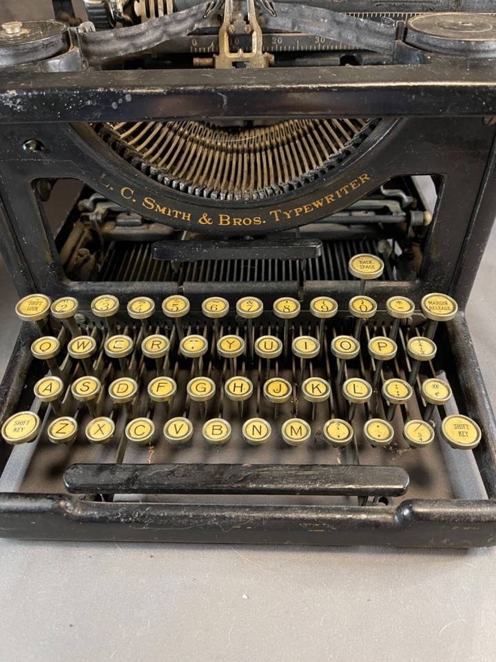 1910 LC Smith & Bros #3 Manual Typewriter 14" Hard to find | eBay