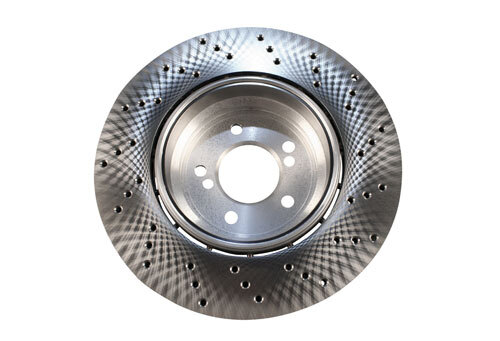 Genuine OEM Disc Brake Rotor Rear Driver 350mm Cross-Drilled for BMW ...