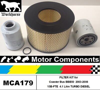 FILTER KIT for TOYOTA COASTER BUS BB50 15B-FTE 4.1 Litre TURBO DIESEL ...