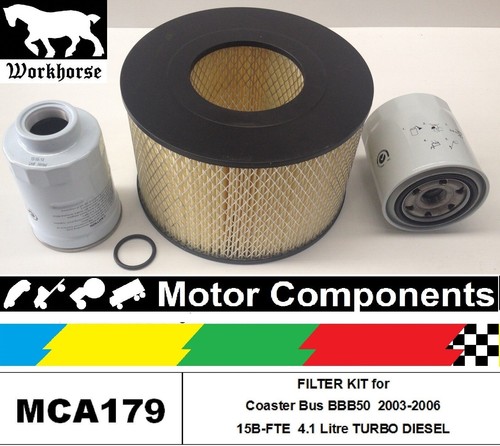 FILTER KIT for TOYOTA COASTER BUS BB50 15B-FTE 4.1 Litre TURBO DIESEL ...