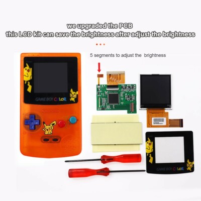 Gameboy Color GBC Backlight LCD Screen Kits 5 Level Adjustable ...