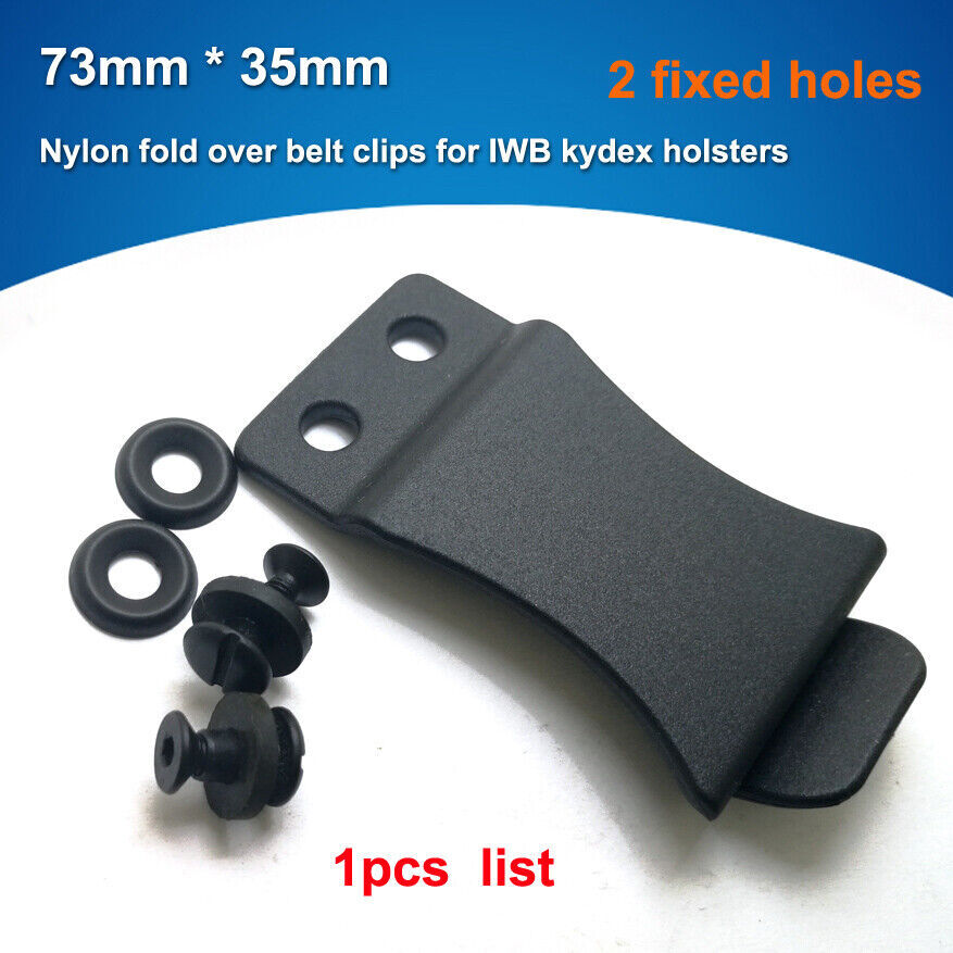 2 Pack Kydex Holster Black Clip Gun Holster Belt Clips with Screws | eBay