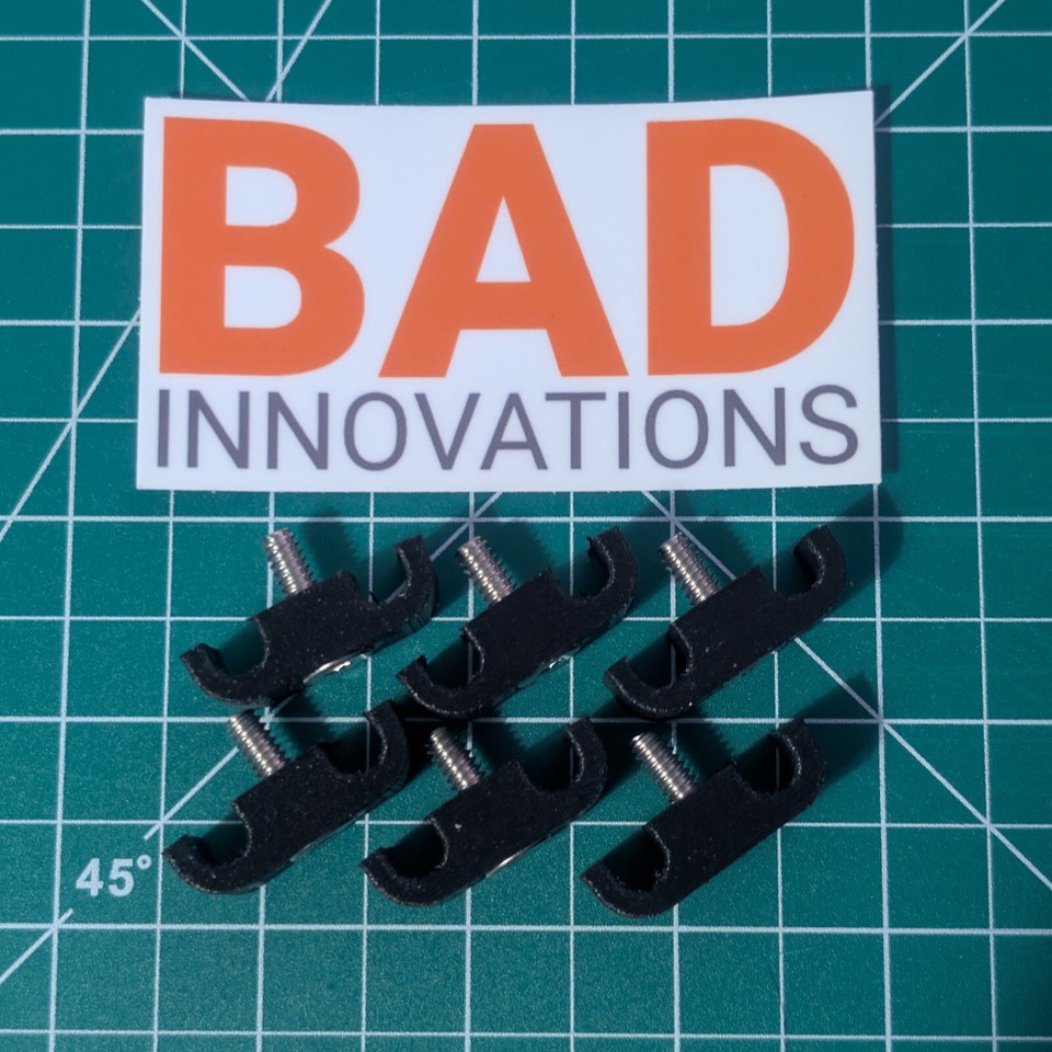 Dual Line Clamps for 2) 1/4" (0.25")/6.35mm Lines - Set of 6 with ...