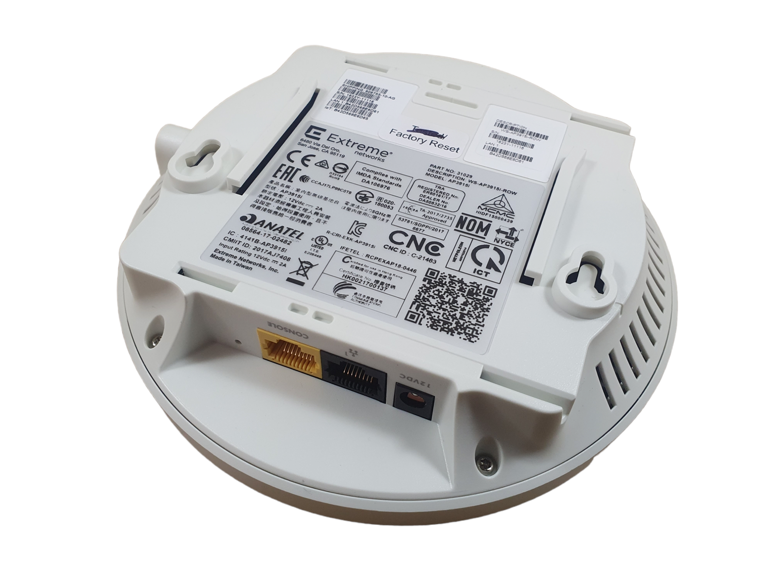 Extreme Networks WS-AP3915i-ROW 802.11ac Wave 2 PoE Wireless Acess ...