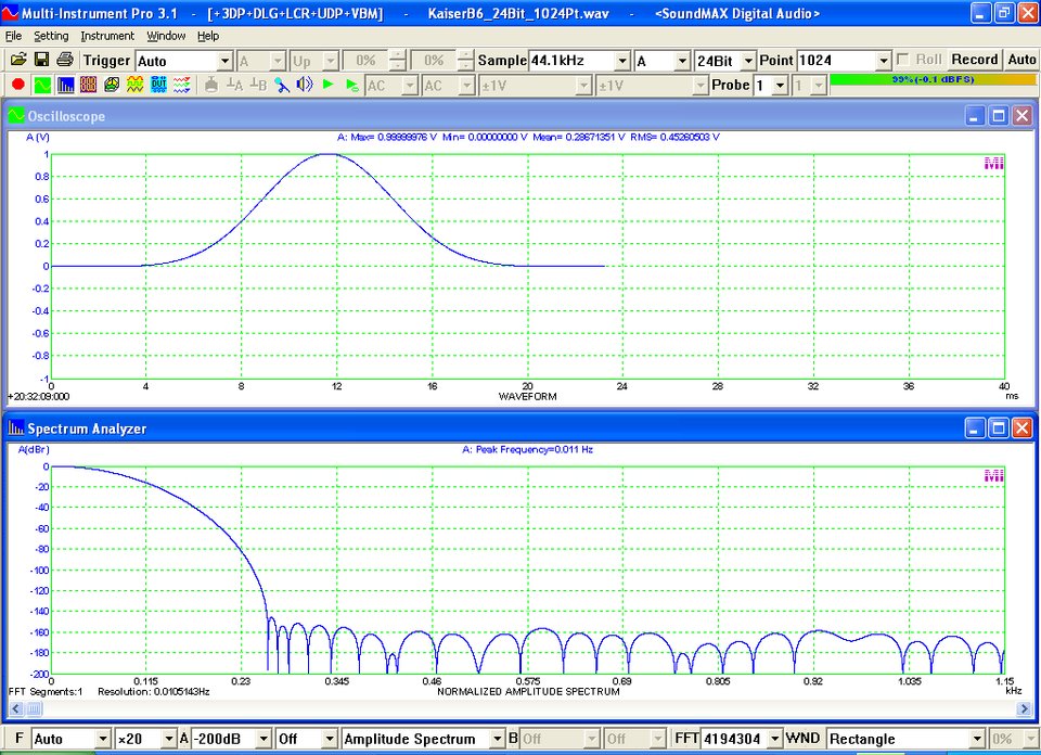 Sound Card Audio Oscilloscope, Spectrum Analyzer, Signal Generator ...