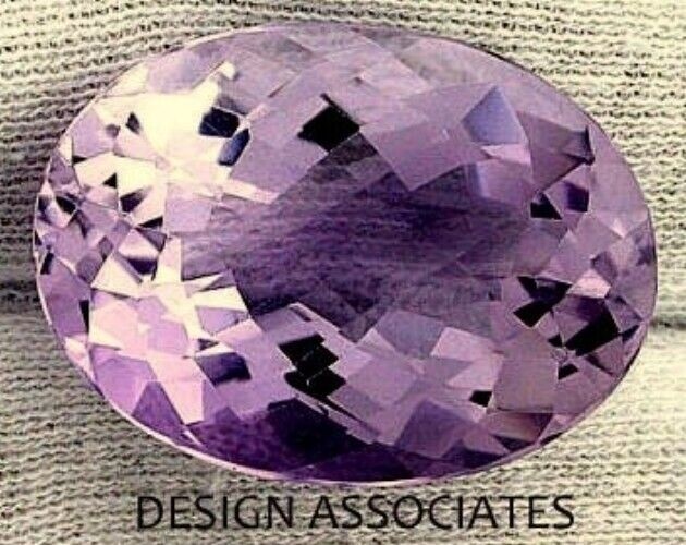 BRAZILIAN AMETHYST 8 x 6 MM OVAL CUT CHECKERBOARD TOP ALL NATURAL F ...
