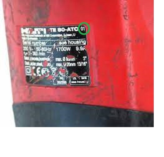 Grip Section for Handle HILTI TE80 ATC AVR (01-02) old models #391239 ...