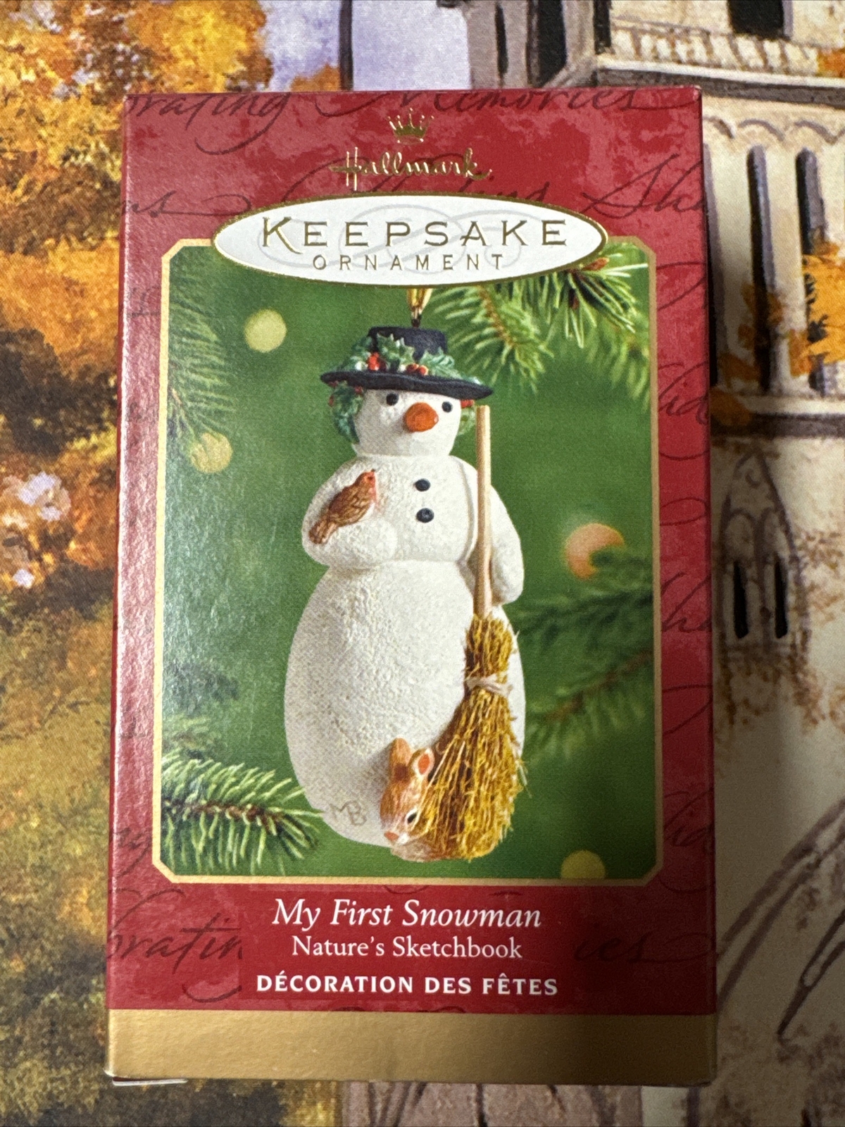 Hallmark Keepsake My First Snowman Nature's Sketchbook Ornament 2001 | eBay