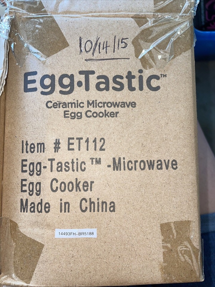 Egg-Tastic Microwave Egg Cooker & Poacher Fast Fluffy Eggs EggTastic New In Box | eBay