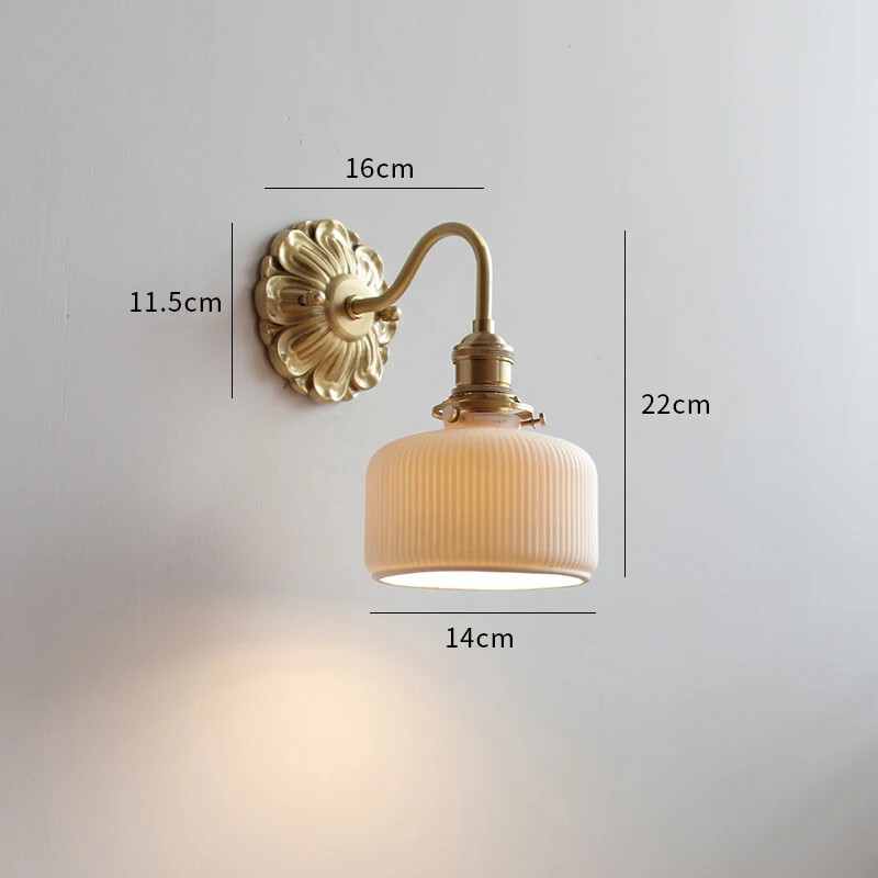 Frosted Glass LED Wall Light Switch Socket Indoor Lighting Lamp Lamp ...