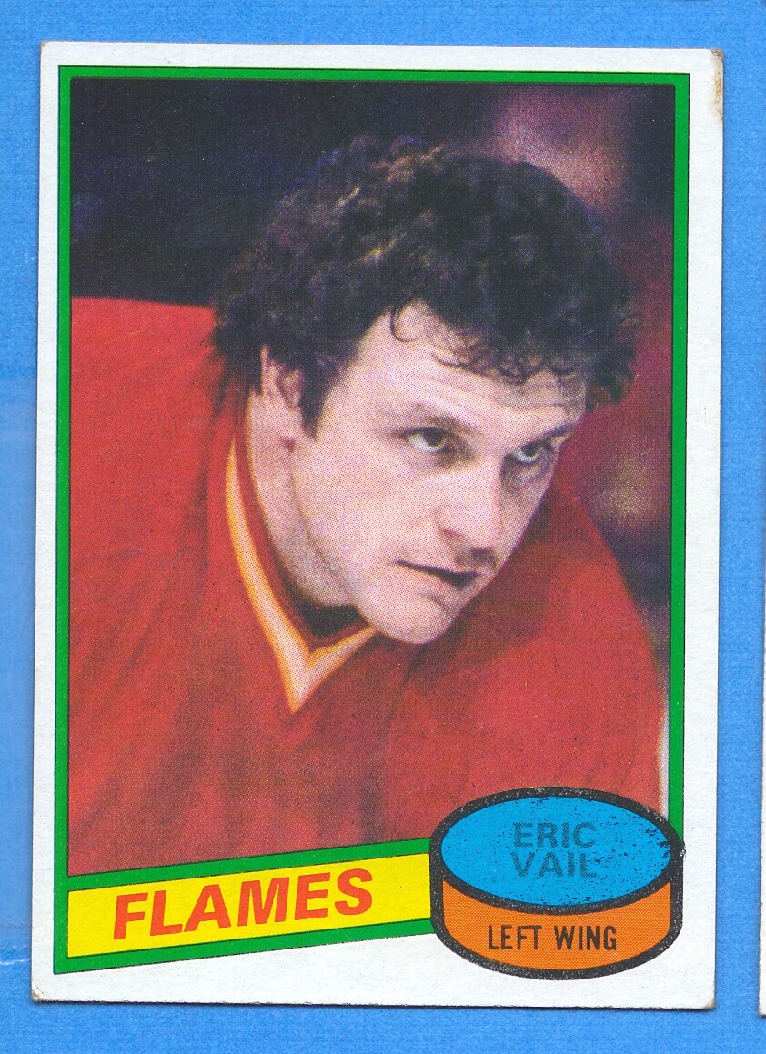 1980-81 Topps #15 Eric Vail VGEX Flames | eBay