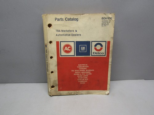 Delco parts catalog AC GM electrical shocks filters tune up tools ...