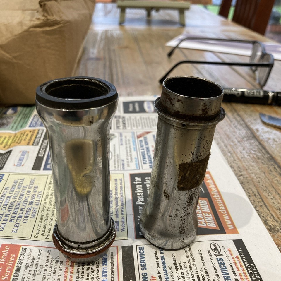 Pair Of Vintage Triumph Motorcycle Push Rod Tubes | eBay UK