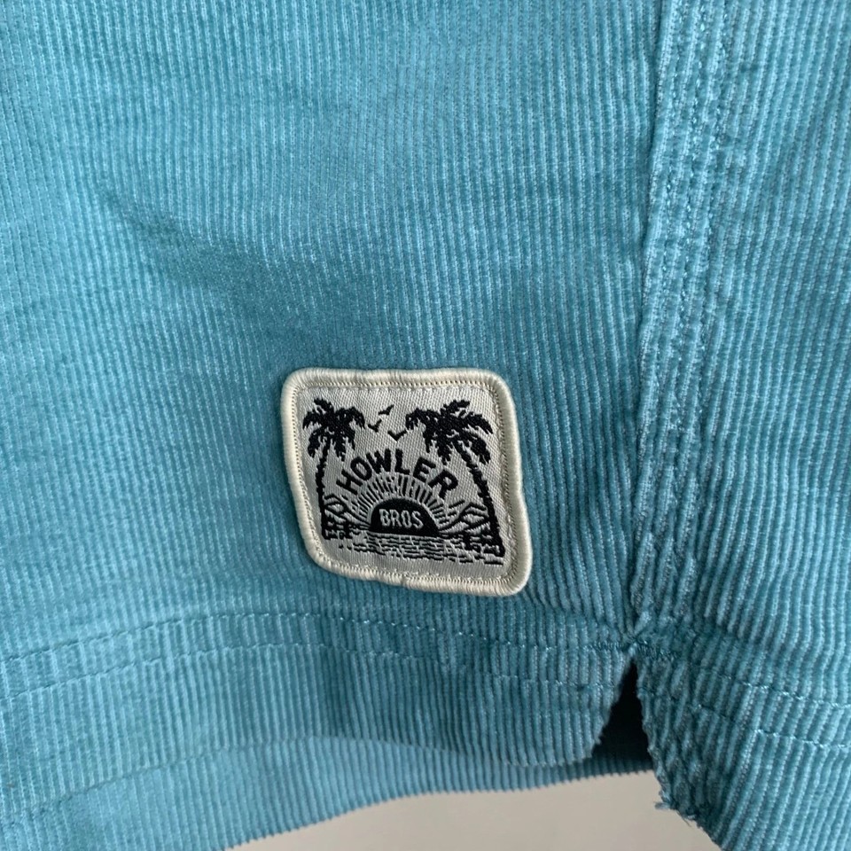 Howler Bros Shorts Men's 30 Pressure Drop Cord Blue Corduroy 7.5 ...