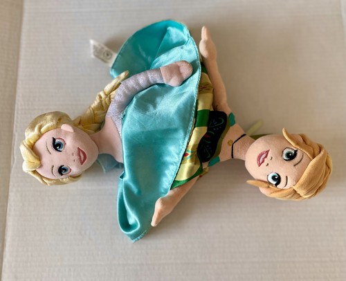 Disney Parks Frozen Anna & Elsa Topsy Turvey Reversible Flip 15” Plush ...