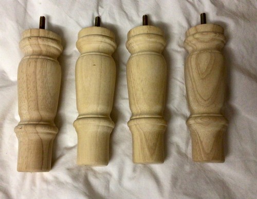 LT7315 Unfinished Taper Furniture Feet Sofa Chair Couch Legs 7" tall ...