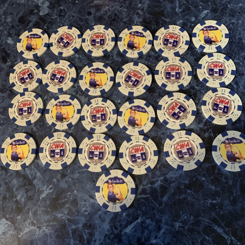 CWA Union Poker Chips (Set Of 25) | eBay