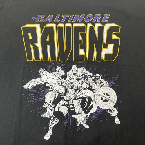 Marvel x Junk Food The Baltimore Ravens NFL Team Apparel size Medium ...