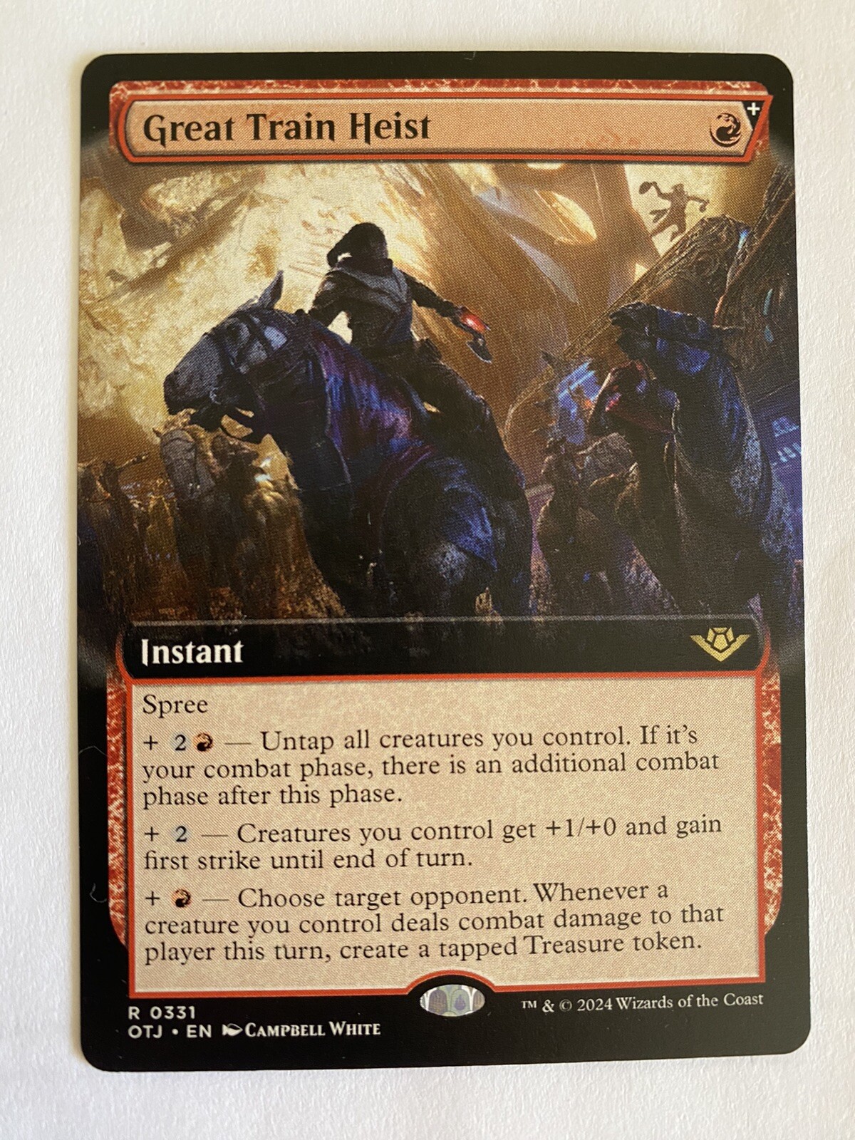 Great Train Heist (0331) *Non-Foil* EXT ART OTJ MTG NM/MT Combined ...
