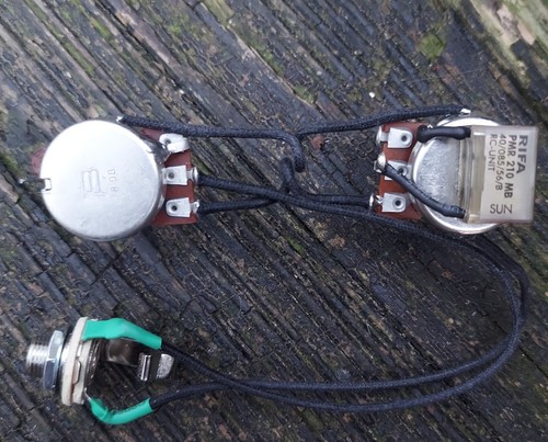 LP Jr Harness 1 Meg Volume , No Load Tone Pot, For High Output Pickups ...