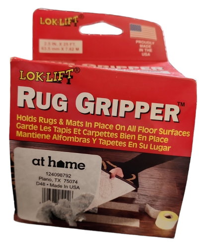 Lok-Lift Rug Gripper Non-slip Rug Carpet Tape Liner Roll 2.5 in. X 25 ...