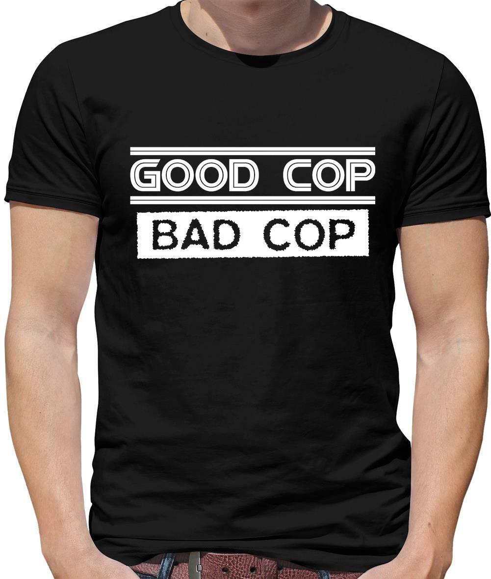 Good Cop Bad Cop Mens T-Shirt - Police - Office - Mutt and Jeff - Funny ...