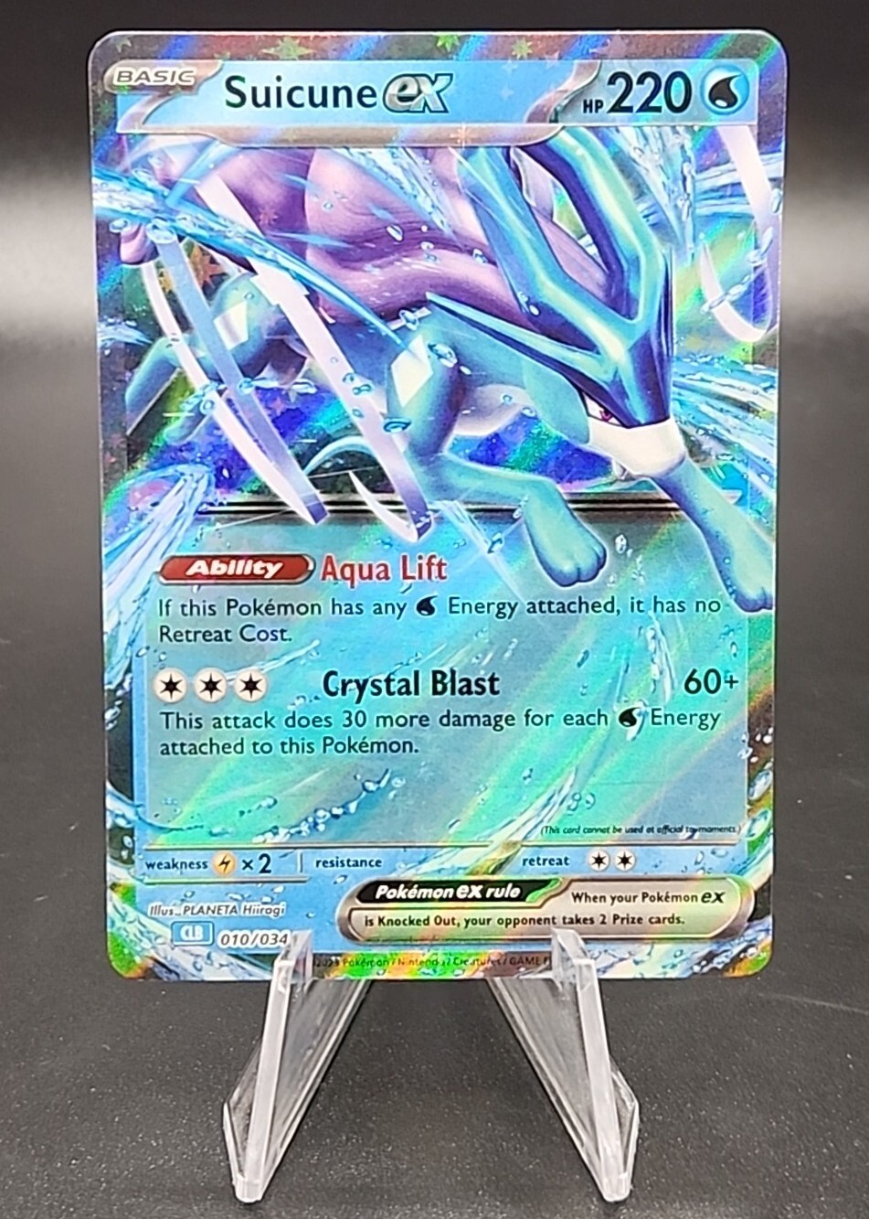 Suicune ex 010/034 CLB Holo Pokemon Trading Card Game Classic English ...