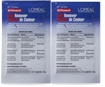 Loreal Effasol Color Remover 7/8oz For 2pcs With Free Shipping! | eBay