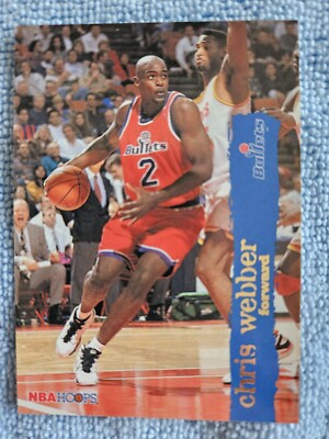 1995-96 SKYBOX NBA HOOPS CHRIS WEBBER CARD #170 **NM-MT** WASHINGTON ...