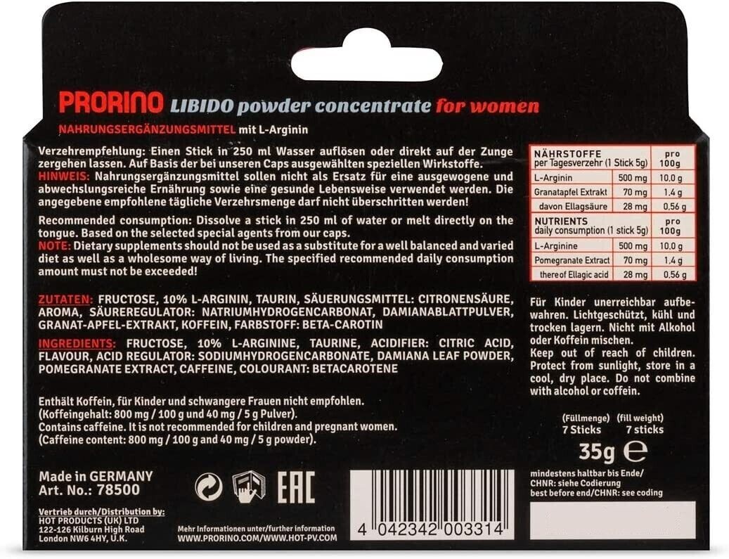 Prorino For Women Power Concentrate Sticks Tonificante Migliora ...