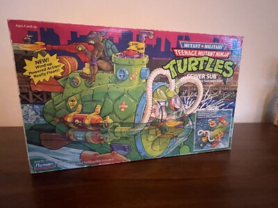 Sewer Sub Teenage Mutant Ninja Turtles TMNT Submarine 1991 Playmates ...