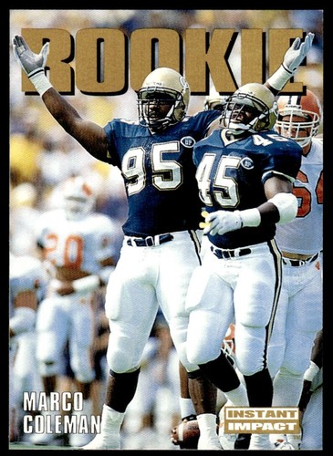 1992 SkyBox Football Card Marco Coleman Rookie B Miami Dolphins #334 | eBay